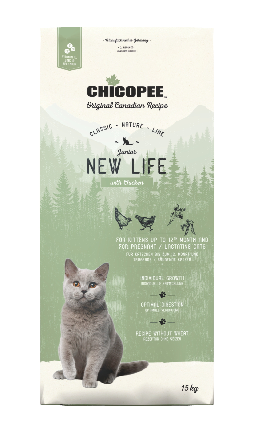 Chicopee Cat JUNIOR New Life Chicken - Chicopee kattefoder - ABC ...