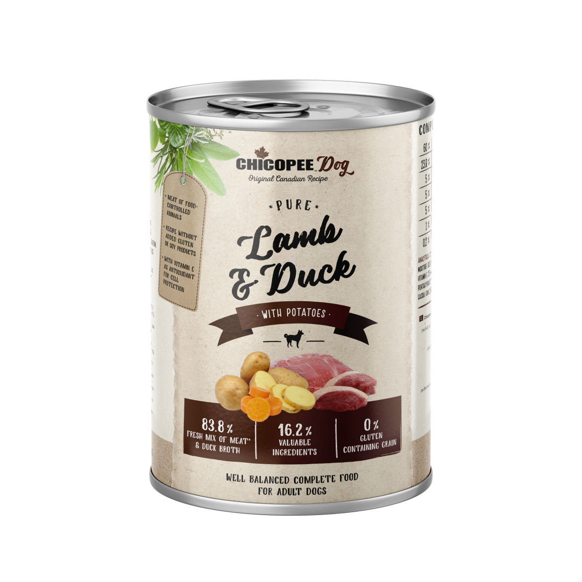 Chicopee Dog Adult Pure Lamb & Duck 12 x 400 gram - Chicopee Vådfoder ...